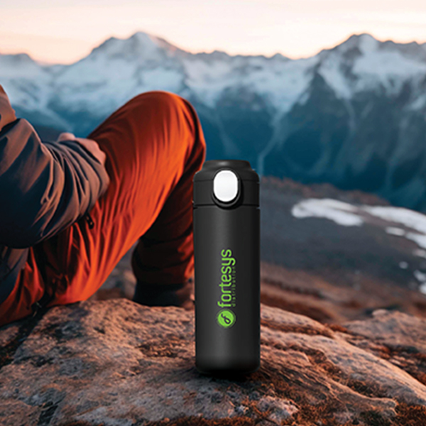 Smart LED Display Stainless Steel Thermos with Handle - Corporate Gift ...